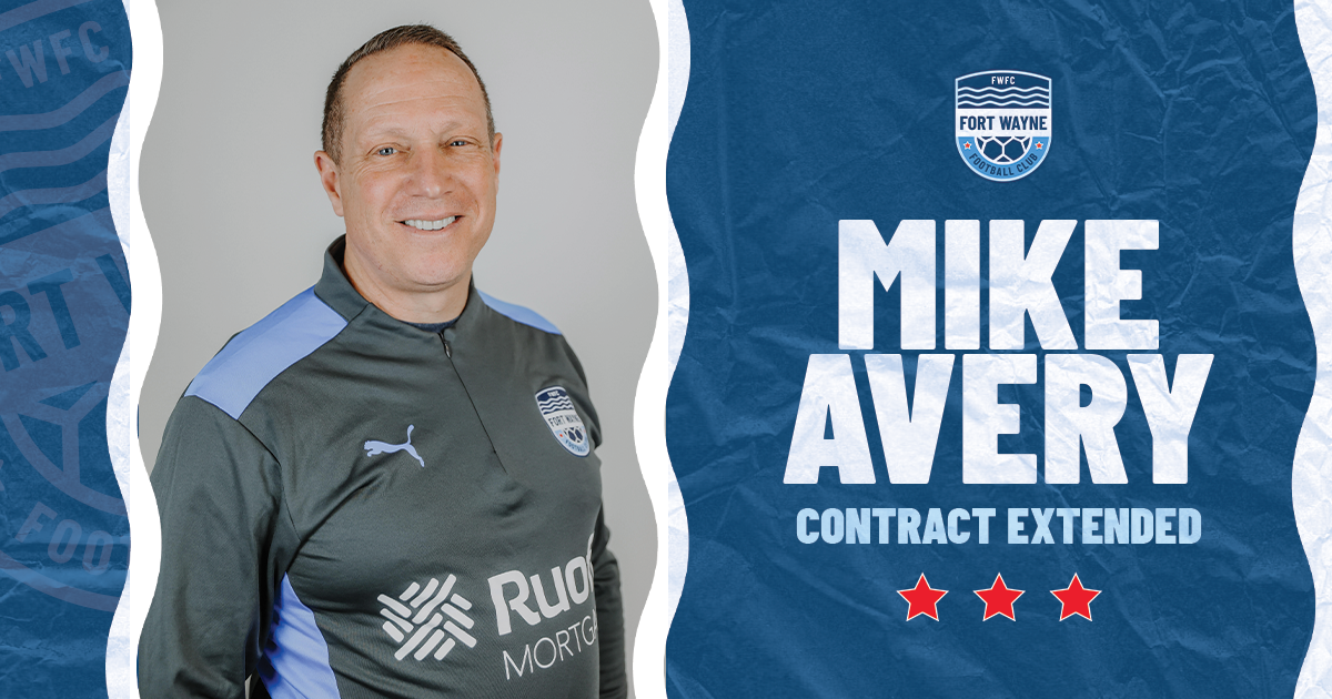 Fort Wayne FC Extends Contract of Head Coach Mike Avery - Fort Wayne FC